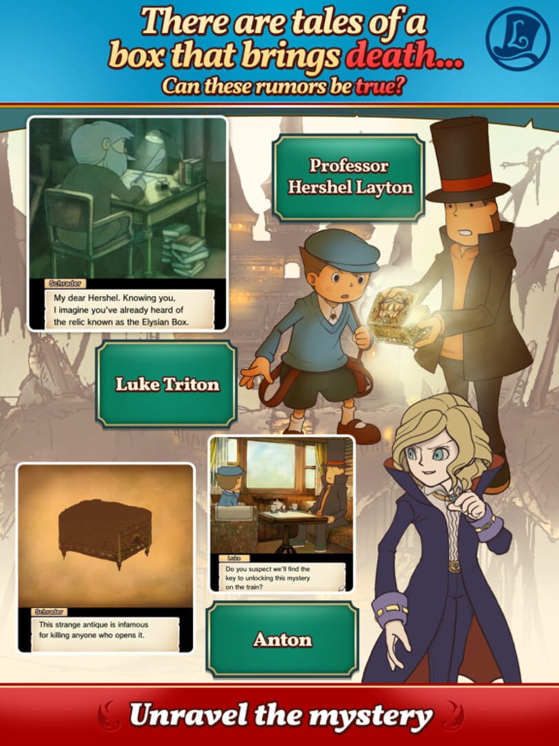 Professor Layton and the Diabolical Box HD for Mobile | Soren