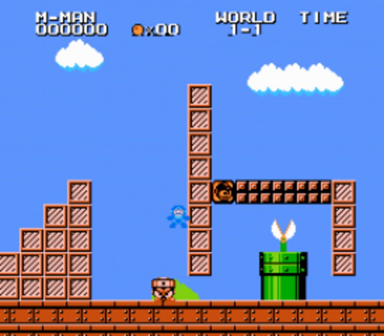 Mega Man in Super Mario Bros. | Soren